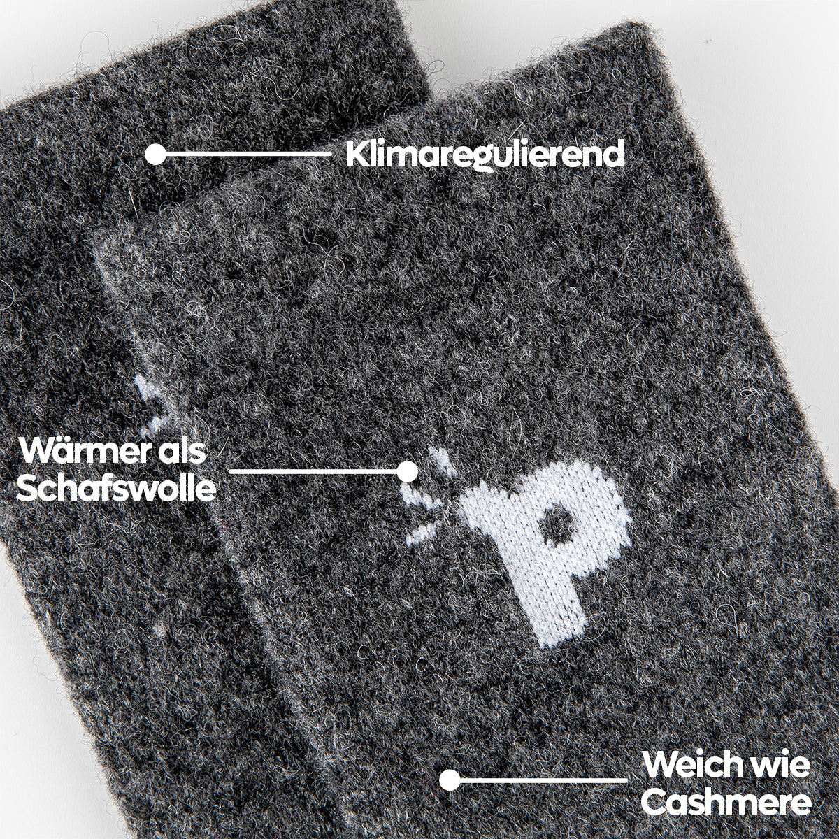 2er Pack - pakopako Alpaka Crew Socken Männer